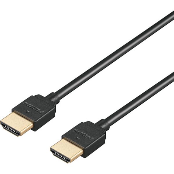 ・HDMI HighSpeed ・やわらかケーブル ・4K30p・3重シールド ・金メッキプラグ ・ブラック・長さ(m)：1.5・色：ブラック・コネクタ形状：HDMI・対応解像度：4096×2160・ケーブル長(m)：1.5・適合解像度：4...