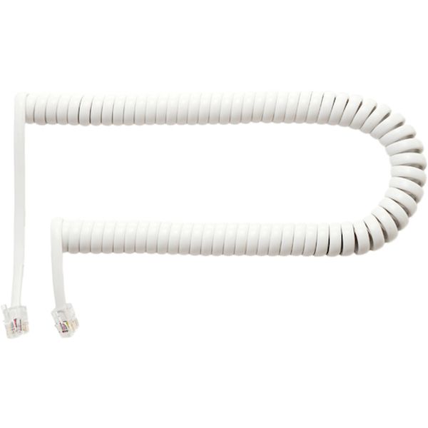 ・一般的な電話機に対応したクロス結線カールコード・受話器と電話機本体を接続する4極4芯コード・ほとんどの電話機に使えるクロス結線・環境に優しいRoHS指令対応・ケーブル長(m)：0.3・カテ19eLAN中継・コネクタ形状：4極4芯・規格：ク...