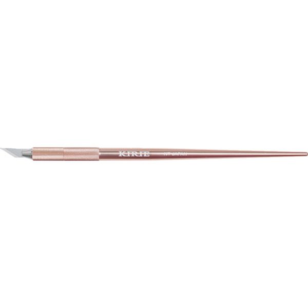 ・切り回しの良い細軸デザインナイフを軽量化し、低重心設計にしました。・切り絵、デザイン・精密作業用に。・全長(mm)：122・刃厚(mm)：0.38・刃長(mm)：18・適合替刃：BDC-200P・色：ピンクゴールド・本体:アルミ・刃:合金...