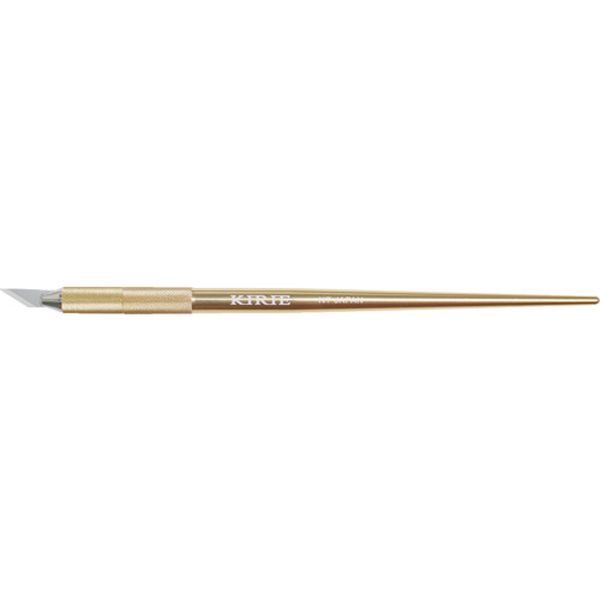 ・切り回しの良い細軸デザインナイフを軽量化し、低重心設計にしました。・切り絵、デザイン・精密作業用に。・全長(mm)：122・刃厚(mm)：0.38・刃長(mm)：18・適合替刃：BDC-200P・色：イエローゴールド・本体:アルミ・刃:合...