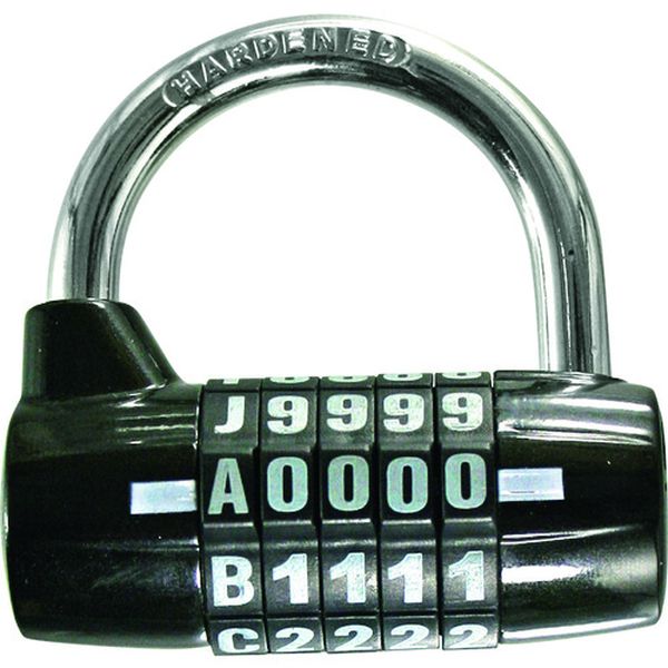 ・解錠番号を自由に設定できます。・文字がくっきりで大きく見やすいです。・アルファベット＋数字4桁で覚えやすい解除番号です。・カギ違いが10万通りあります。・鍵なしで番号を合わせると解除できます。・出入り口や倉庫などの施錠に。・扉、ロッカーな...