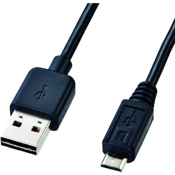 ・USBAコネクタの向きを気にせず挿せるマイクロUSBケーブル2m黒です。・両面挿せるUSBAコネクタ採用USBAコネクタ(オス)の表・裏を気にせず「両面挿せる」USBケーブルです。・USB2.0/USB1.1両対応USB2.0の「HI-S...