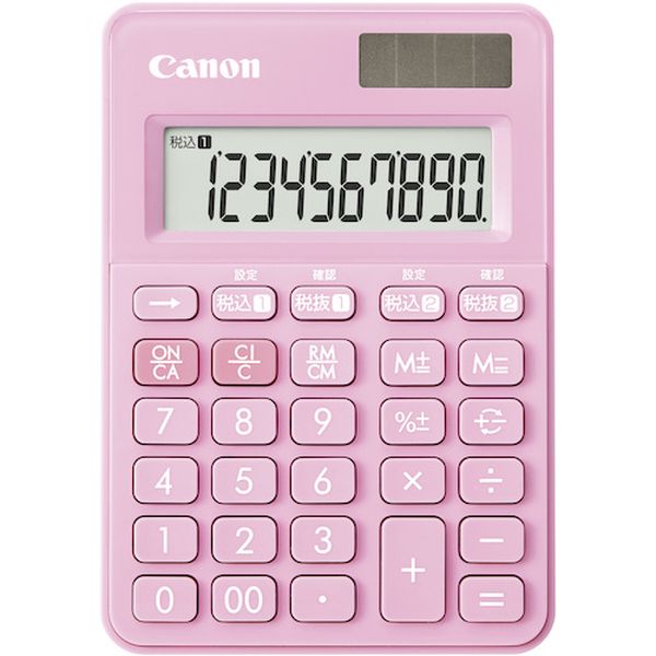 ・選べるキュートな4colors展開です。・税率改定や軽減税率にも対応できるよう、2つの「税率」キーを搭載しました。・桁数：10・縦(mm)：118.5・横(mm)：83・厚さ(mm)：20.5・色：ピンク・2種類の税率計算対応・生産国 中...