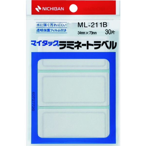 ・表面に汚れ、水が付いても、軽く拭くだけできれいになります・破れ難く丈夫です。・ラミネート加工していない再生可能な剥離紙を使用・一般表示、整理分類表示、タイトル、備品用、名札、図書館などでの分類表示に。・色：白・面付：3・1パック内：30・...