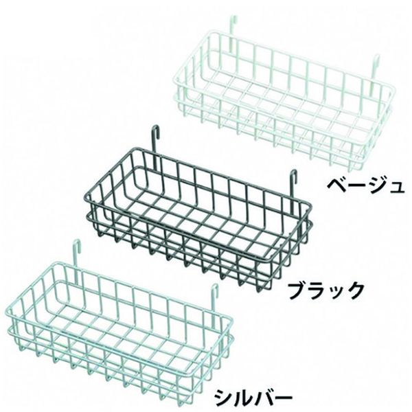 ・メッシュパネル用バスケットです。・物が落ちにくい構造です。・間口(mm)：250・奥行(mm)：128・最大積載量(kg/台)：5・長さ(mm)：65・メッシュパネルバスケット小MPA-BSブラック・スチール(エポキシ粉体塗装)・生産国 ...