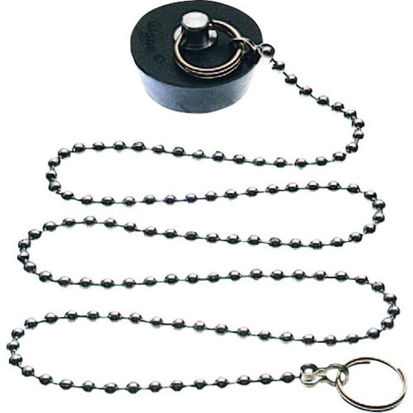 ・長さ67cmのクサリ(4mm玉)が付属しています。・浴槽の排水金具の内側の側面で止水するタイプです。・全長(mm)：28・長さ(mm)：23・鎖玉径(mm)：3.2・黄銅、EPDM・水モレのないよう確実に排水口に押し込んで下さい。・生産国...