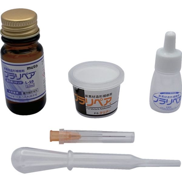 ・化学結合で強力接着です。・欠損箇所の穴埋めや、パーツの複製も可能です。・プラスチックの接着、再生補修、パーツの複製に。・色：黒・容量(g)：5・可使時間(25℃)：30〜60秒・硬化時間(25℃)：一次硬化：5分　二次(完全)硬化：24時...