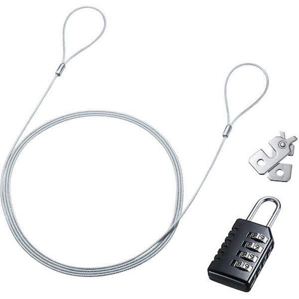 ・NobleWedgeスロットに簡単取付け、ダイヤル錠タイプです。・取付け部品が小さくなっており、取付け後、邪魔になりません。・パソコンの盗難防止に。・ワイヤ寸法(mm)太さ：2.2・ワイヤ寸法(mm)長さ：2000・適合セキュリティスロッ...