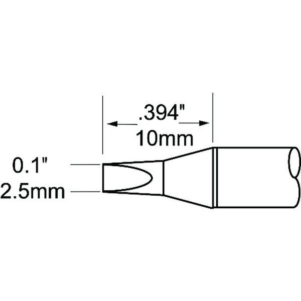 ・MFR-H1-SC/MFR-H1-SC2ハンドピースやMFR-UK1に使用出来ます。・ヒーター温度366℃　D型　2.5mm x 10mm・生産国 アメリカ・質量 6g・コード：147-0730 ・品目：STPCH25STP-CH25楽天...