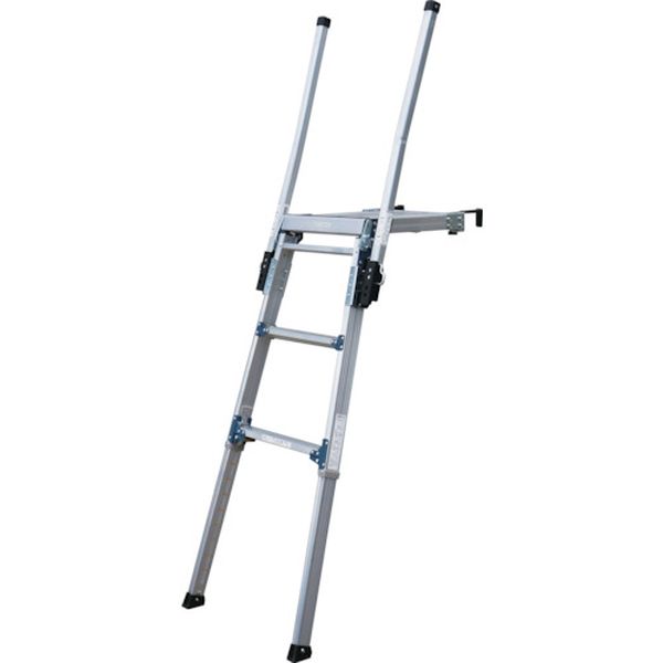 ・安全で昇降しやすい手がかり棒付です。・トラックの荷台への昇降用として。・最大使用質量(kg)：100・天板高さ(m)：732〜1173・天板寸法(mm)：400×360・段数(段)：2・設置高さ(mm)：734〜1175・手がかり棒：左右...