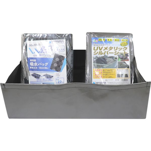 ・高さ約20cmの土のう壁が作れる、吸水土のう・止水シート・シート製容器のセットです。・大雨などによる家屋や建物の浸水対策に。・水害発生時の止水、防災備蓄用に。・吸水後重量(kg)：10・吸水前本体寸法(mm)縦×横×厚さ：約525×340...