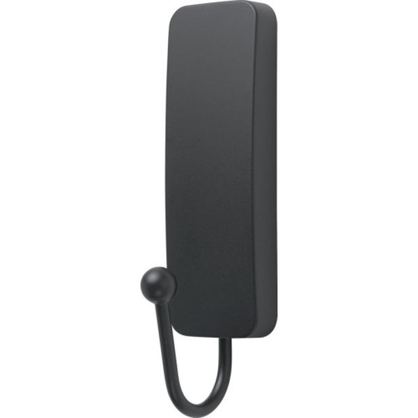 ・簡単にはがせ、多くの材質の壁面(平滑面)に対応します。(壁紙や凹凸面には使用できません。)・壁面を傷めません。・軽めのバックを掛けたたり、カーテンふさ掛けとしても使えます。・落ち着いたマットブラック色です。・平面壁への収納、一時置きに。・...