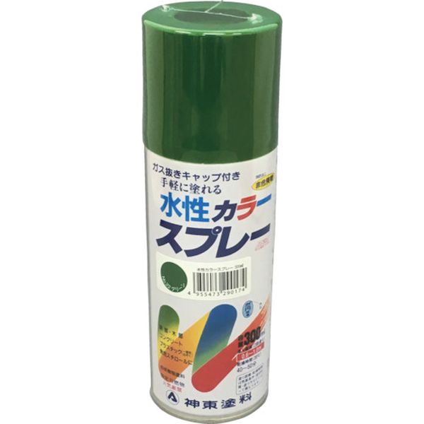 ・霧が細かくタレにくく、塗膜は日光や風雨に強いです。・有害なフロン、鉛化合物は使用していません。・水系なのでいやな臭いがなく、どんな塗料の上にも塗れます。・屋内外の金属(鉄)、木部、コンクリート、スレート、プラスチックなど。・色：グリーン・...