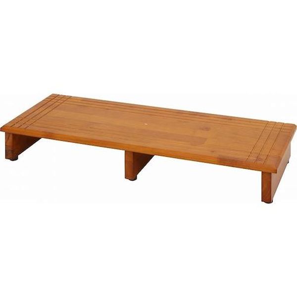 ・玄関などに設置することにより段差を小さくすることができます。・ご年配の方の脚や腰への負担を軽減し、また小さなお子様も安心して昇り降りができます。・天板には滑り止め効果のある溝が彫ってあります。・脚裏にはアジャスターが付いており、がたつきの...