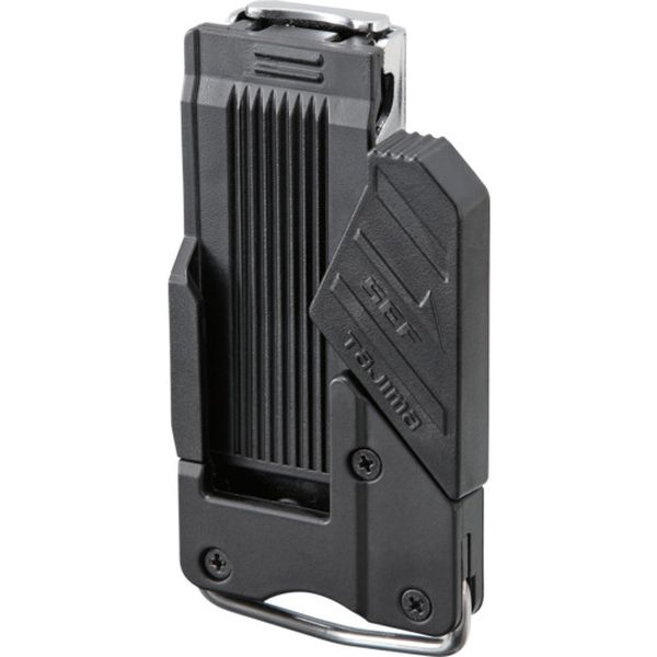 ・セフホルダー胴ベルト用、クリップ式、右用です。・作業着のポケットや腰袋のフチにも取り付け可能です。・セフが不意に外れにくいロック機構付きです。・安全ロープ取付環付です。・軽さ重視の樹脂タイプです。・※本製品のクリップベースをロックしないで...