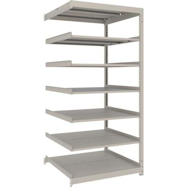 ・棚板厚さを中軽量棚用の35mmから22mmにして収納容積を5%増やしました。・支柱はM1.5中軽量棚と兼用ですので耐荷重が必要な段ではM1.5用の追加棚板セットが使えます。(中受けはそれぞれ専用のものをお使いください。)・棚板は1段につき...