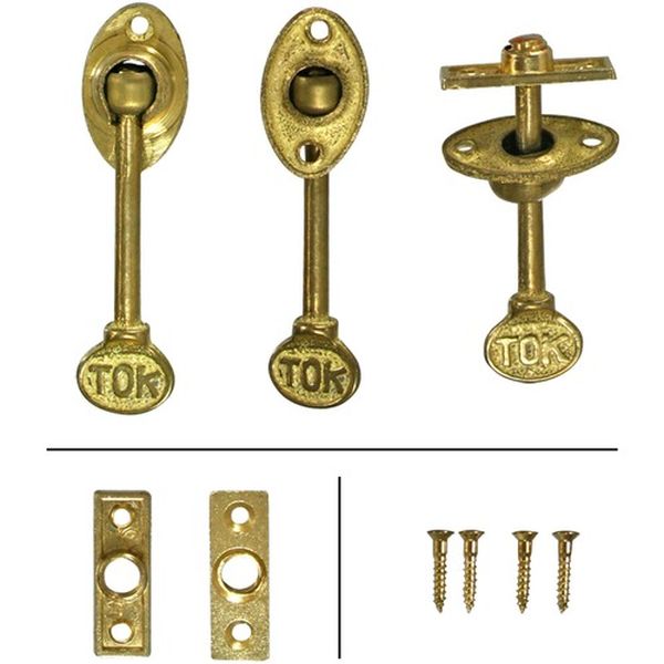 ・ネジ式でしっかり施錠、操作し易いです。・規格：30mm・使用木ネジ(mm)：2.7×16・本体：黄銅・受座：バレル研磨・取付ビス・受座：30x10x6(深さ7mmの堀込み加工が必要)・生産国 日本・JANコード 4903757511866...
