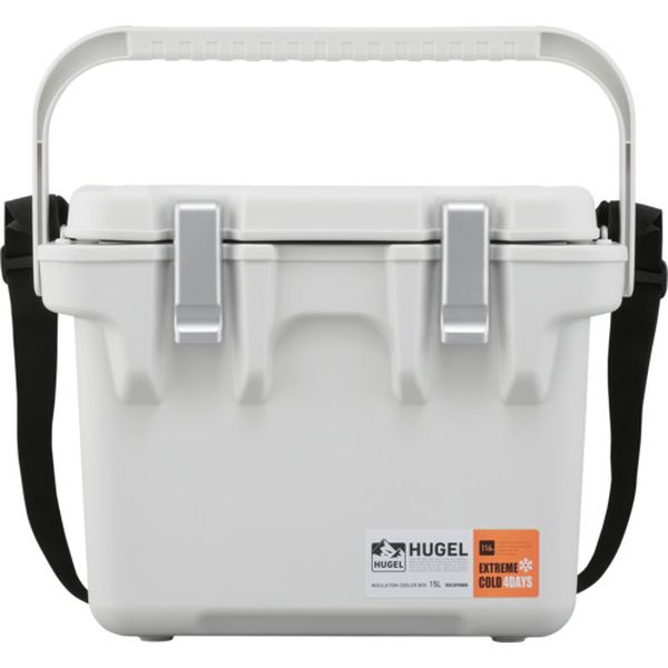 ・自然に馴染む色合いと使い勝手を追求したアウトドアブランド「HUGEL(ヒューゲル)」の「真空断熱クーラーボックス」です。・飲料水や食品の保存に。・色：ホワイトアッシュ・幅(mm)：450・奥行(mm)：308・高さ(mm)：334・有効内...