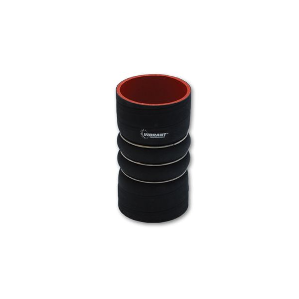 Vibrant 4 Ply Aramid Hump Hose w/3 SS Rings 2.75in ID x 6in Length - Blackメーカー：Vibrantメーカー品番：11819・掲載画像は、カタログより抜粋した参考画像と...