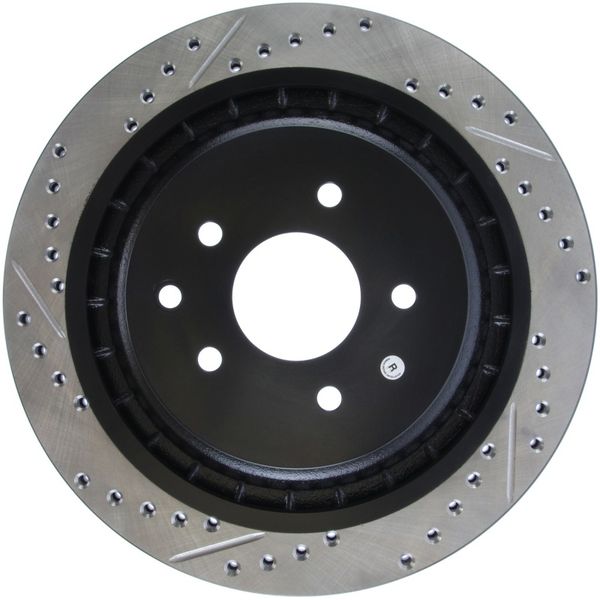 StopTech Infiniti G37/ニッサン 370Z SportStop スリット＆ドリルド リア 右 ローターメーカー：Stoptechメーカー品番：127.42101R・掲載画像は、カタログより抜粋した参考画像となっております...