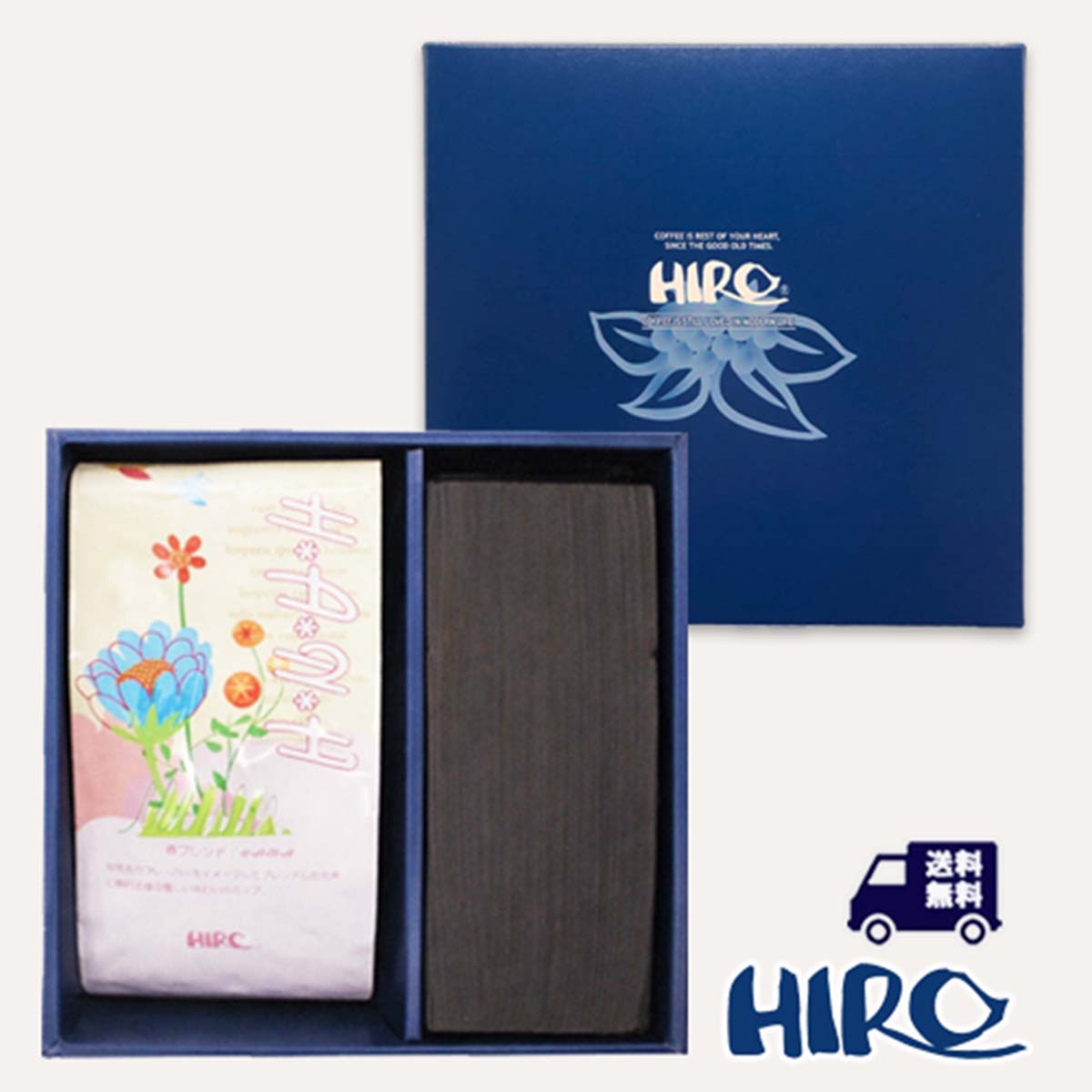 ■商品名 送料無料【春ギフト・ホワイトデー】ヒロ大黒と春ブレンドHANA200g ■セット内容 1、コーヒー豆 ★【季節限定】春ブレンドHANA ×200g ※コーヒー豆200gは「豆のまま」か「中挽き（ペーパードリップ用）」のみのご選択と...