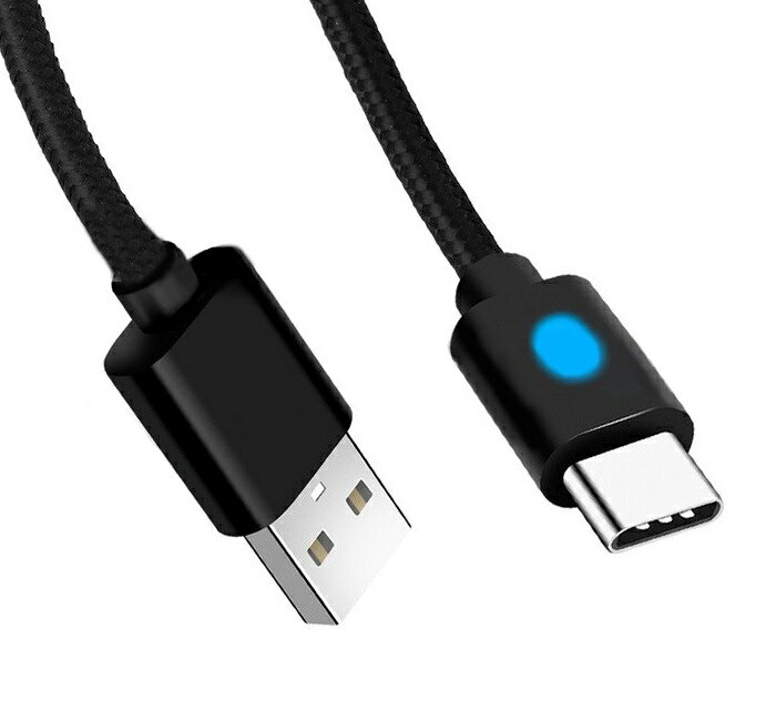 USB Type-A to Type-C 編み込み充電ケーブル ライトでお知らせ 3m 商　品　説　明 USBタイプCの編み込みケーブルです。 充電状態をライトで確認できる便利アイテム。 ※輸入品のため基本的に日本語説明書は付属しません。 ...