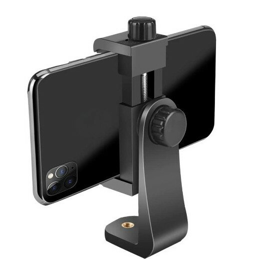 商品説明 幅5.5cmから10.5cmまで調整可能なスマホホルダー。 360度回転可能、必要に応じて任意の角度で調整できます。 底部に標準の1/4インチネジが付いていますので、三脚、一脚、自撮り棒などに取り付けられます。 商品仕様 対応スマ...