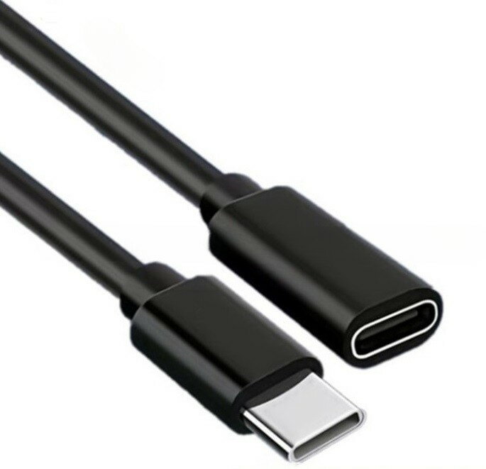 USB Type-C延長ケーブル 3.1 Gen2 10Gbps PD対応3A 60W ブラック 1m 商品説明 【Type-C延長ケーブル】 あと少し足りない時に便利なType-C延長ケーブル。 ケーブルは編組メッシュ+アース線+アルミ箔...