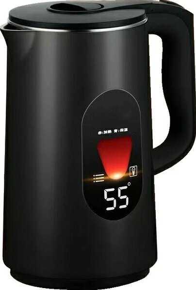 保温機能付き大容量電気ケトルブラック YD-1155 商　品　説　明 この一台で加熱と保温も出来る！デジタル表示で分かりやすく 大容量の1.6L！ この一台で加熱と保温も出来る！ 商　品　仕　様 カラー ブラック サイズ 約H21.3cm*...