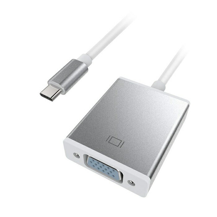 Type-C to VGA USB3.1 Type-C to VGA 変換アダプター 商　品　説　明 USB 3.1Type C to VGAコネクタ変換アダプターです。 VGA端子を持つモニター、液晶テレビ、プロジェクター等へ映像を出力で...