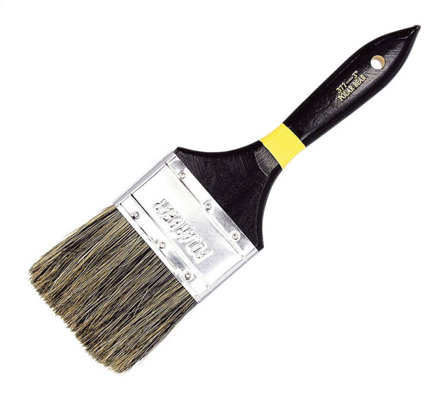 細かい場所の清掃に　長さ245mm×巾78mm×厚み18mm関連商品白羊毛ニス刷毛 70mmクロス用ソフト撫ブラシ 8寸(月形撫刷毛）...広島工具　二行ブラシ　穴アキ　12寸605円4,400円3,047円ボンドブラシラスター刷毛 白毛短...