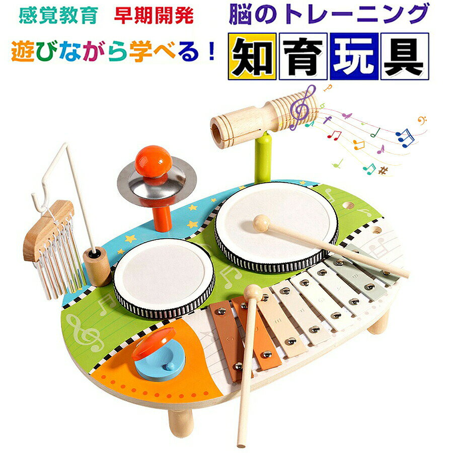【知育玩具としての音楽教育】弊社のドラムセットは、ドラム、シンバル、トーン ブロック、木琴、ドラムスティックが含まれており、小さなミュージシャンに子供にとって魅力的なさまざまな音色、音量、リズムを体験させます。子供たちに音楽の感覚を育てるた...