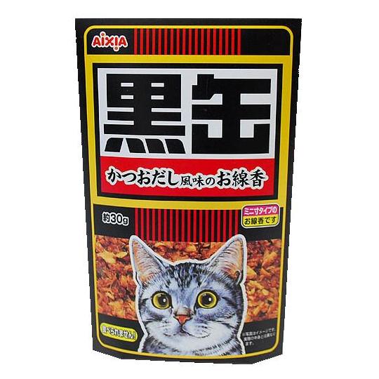 黒缶線香 かつおだしの香り付のお線香。 ネコちゃんが大好きだった黒缶の香り付お線香をお供えしてはいかがですか。小箱寸法：W90×L30×H145mm燃焼時間：約19分 5