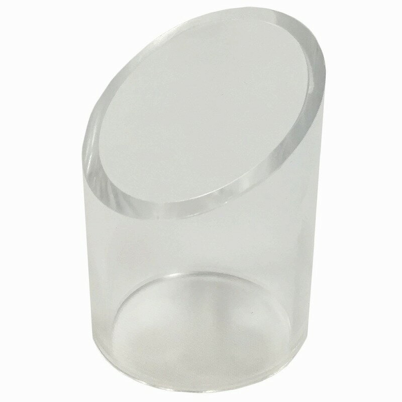 【サイズ】約直径5cm×高さ4cm（最頂部高　7cm） 【材質】アクリル 【特徴】シンプルなクリアカラーなのでどんなお店にも似合います。 【用途】お会計伝票差し