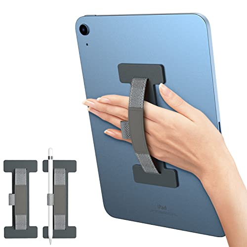 [TiMOVO] 2023最新型2個入り タブレット バンド タブレット ストラップ タブレットPC用安全ハンドストラップ ipad バンド ipad mini バンド ペンホルダー付き 粘着式 片手持ち 落下防止 薄型 6-11インチ対応...