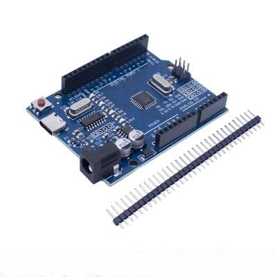 YUWENW UNO R3 1個セット 開発ボード 初心者向け USB-typeB 電子工作 排針付き ケーブル付き CH340G搭載 ATMEGA16U2開発ボード 実験 ATmega328P Arduino兼容 青 3.8mm*15mm...