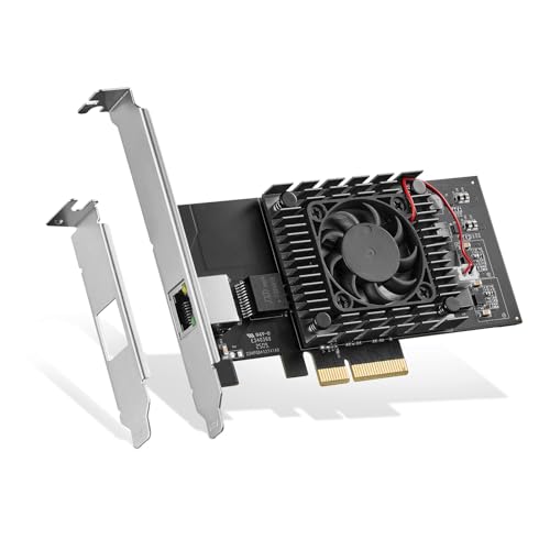 Binardat 10GイーサネットPCIeネットワークアダプタ、Intel X540チップLANコントローラ、Windows/Linux用10G/1G/100MbpsイーサネットRJ45 NICカード・10Gbpsネットワーク Intel...