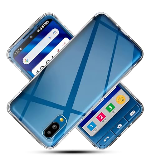 For シンプルスマホ7 / シンプルスマホ6 ケース クリア 超軽量 極薄 落下防止 シンプル TPU ソフト ケース 衝撃吸収 背面カバー 耐スクラッチ A201SH / BASIO active SHG09 / BASIO activ...