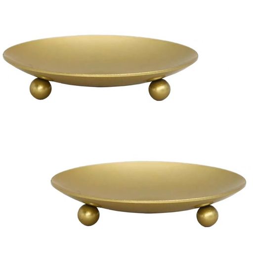 【商品仕様】サイズ:直径約9cm、高さ1.5cm、色: ゴールド、数量:2個入り。 【高品質素材】ろうそく足は高品質の鉄の材料で作られています、安定感もばっちり、高級鉄製で耐火性と耐熱性に優れています、長くご愛用いただける耐久性とお手入れの...