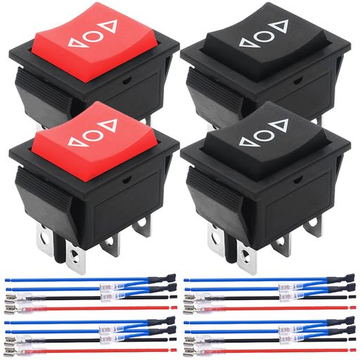 【仕様】定格電圧と電流: DC 12V 20A; 極数: 3 ON/OFF/ON; ピン数: 6; コンタクトタイプ: DPDT; 取り付けタイプ: パネルマウント; 取り付け穴直径: 33mm x 22mm / 1.3インチ x 0.87...