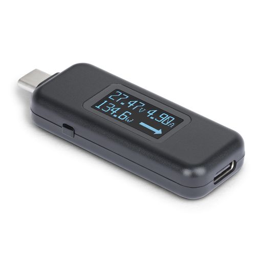 ポータブルUSB-C電流電圧テスター:電圧、電流、ワット数を測定できる双方向対応USB-Cパワーテスター。180度回転可能なデジタルディスプレイにより、リアルタイムで瞬時に読み取りが可能。外出の多いプロフェッショナルに理想的なポータブル設計...