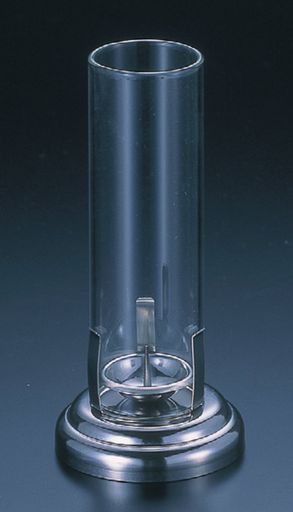 本体サイズ:径約6.6x13.7cm 本体重量:約260g 下台:ステンレス ホヤ:ガラス