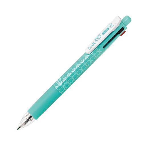 【多機能ボールペン】4色ジェルボールペン(黒・赤・青・緑)0.5mm+シャープ0.5mm 【特長】ジェルインクでさらさらとしたなめらかな書き味/耐水性に優れた水性顔料インク/濃くにじまず鮮やかな発色 【仕様】軸:樹脂・ラバーグリップ付き/ク...