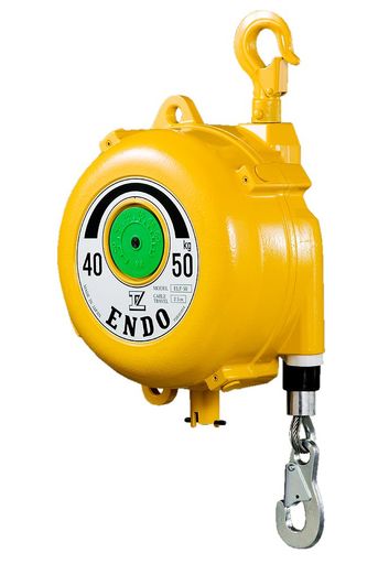 容量範囲:40.0~50.0kg ストローク:1.5m ワイヤーロープ直径:φ4.76mm 質量:10.1kg