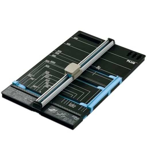 半分に切るのが簡単!! Wゲージ搭載のスライドカッター『ハンブンコPK-811』断裁幅432mm(A3長辺) 【外形寸法】幅329x奥行547x高さ81mm、【質量】約1.5kg、簡易パッケージ仕様 【裁断能力】往復裁断方式 約20枚(コピ...