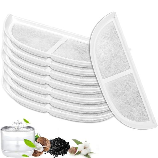 不純物除去 【仕様】:猫水フィルター8個入り、サイズは16x5.6cm。 【互換性】:PetWaterFountainP940飲用水器適用。 【材質】:猫の水フィルター高品質綿とヤシ殻活性炭フィルターを用いて製造し、ヤシ殻活性炭は有効に不純...