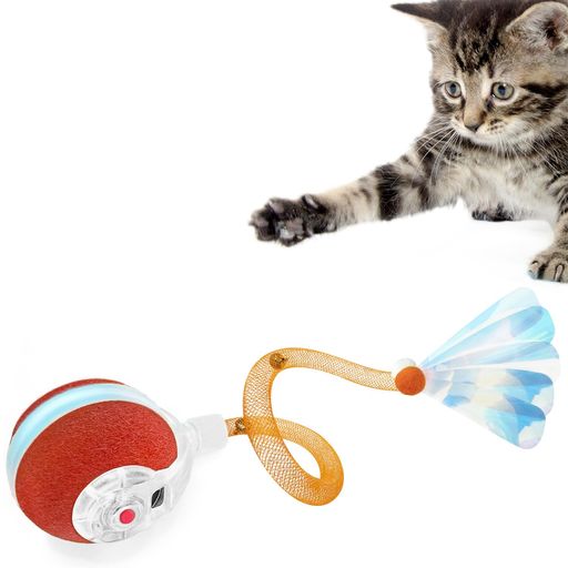 行動 【どんな床でも遊べる】パワフルなモーターにより、インタラクティブな猫用ボールおもちゃは、厚手のカーペット、薄手のカーペット、硬い床の上でも素早く動くことができます。ただし、カーペットの上での動きの速度は、硬い床の上よりもやや遅くなりま...