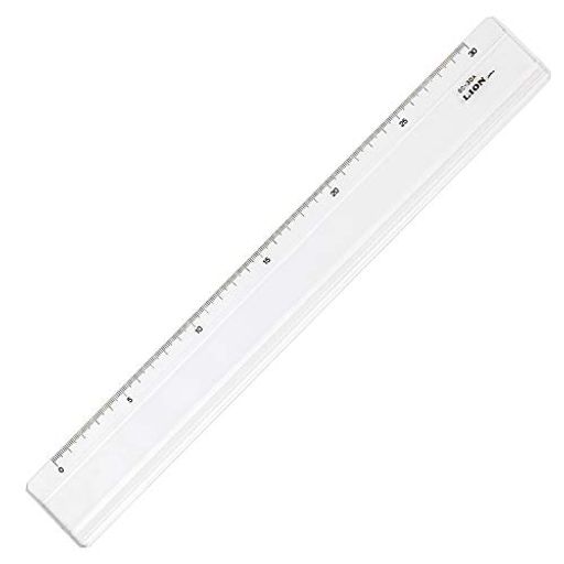 【目盛】30cm 【材質】アクリル製(インジェクション成型) 【特長】目盛精度の高いインジェクション成型定規