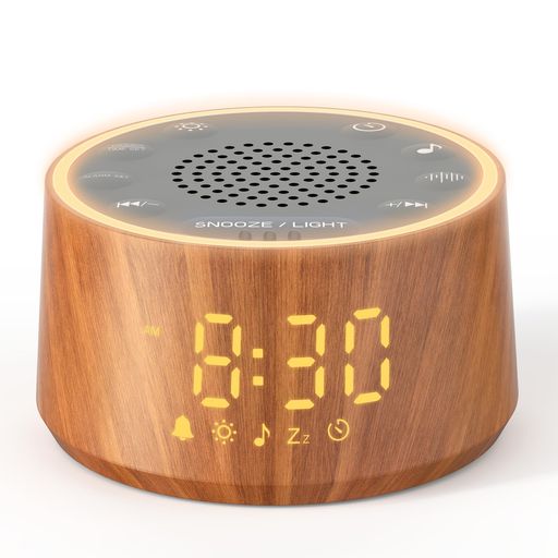 👍【1台4役、おしゃれな多機能目覚まし時計】Dreamegg D1 Novaはホワイトノイズマシン、デジタル時計、目覚まし、ナイトライトの4つの機能を1つに集約した多機能な置き時計です。ベッドサイドや枕元に置きやすい小型サイ...