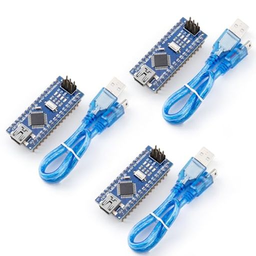 はんだ付け済み Nano は FT232 ではなく CH 340 チップを使用しています。最初にドライバーをインストールしてください。 最小サイズで完全な機能を備え、ブレッドボードにも優しい設計です。アナログ入力ピンが多く、オンボード+ 5...